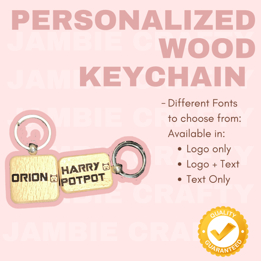 Personalized Wood Keychain / For giveaways and souvenirs for wedding ...