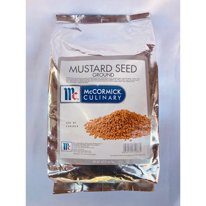 McCormick Mustard Seed Ground 1kg Foil Pack | Shopee Philippines