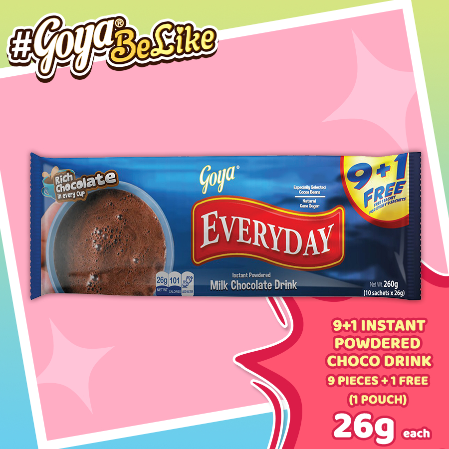 Goya Everyday 9+1 Instant Powdered Chocolate Drink | Shopee Philippines