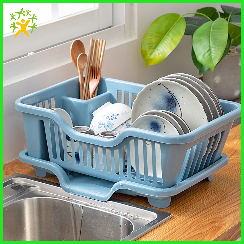 Plastic Drainer Holder Kitchen Dish Bowl Plate Drying Utensils Rack ...
