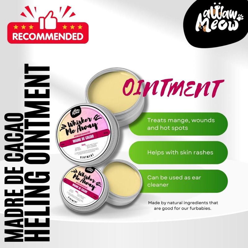 Awaw Meow Madre de Cacao Healing Ointment (For Dogs and Cats) 100g ...