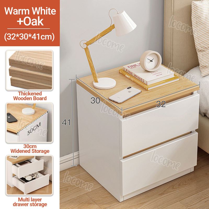 Nordic Style Minimalist Bedside table nightstand modern bedroom ...