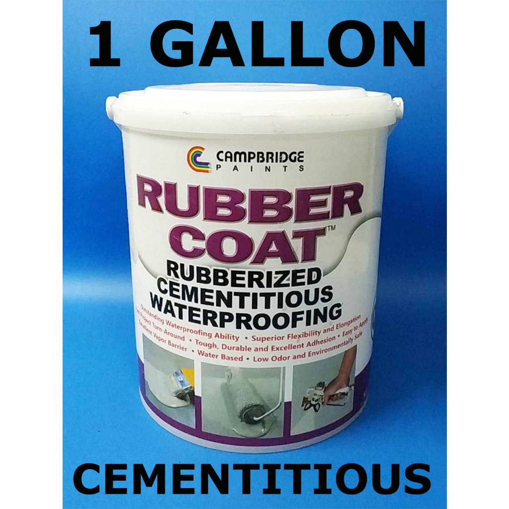 ( 4 LITER ) CAMPBRIDGE RUBBER COAT RUBBERIZED CEMENTITIOUS ...