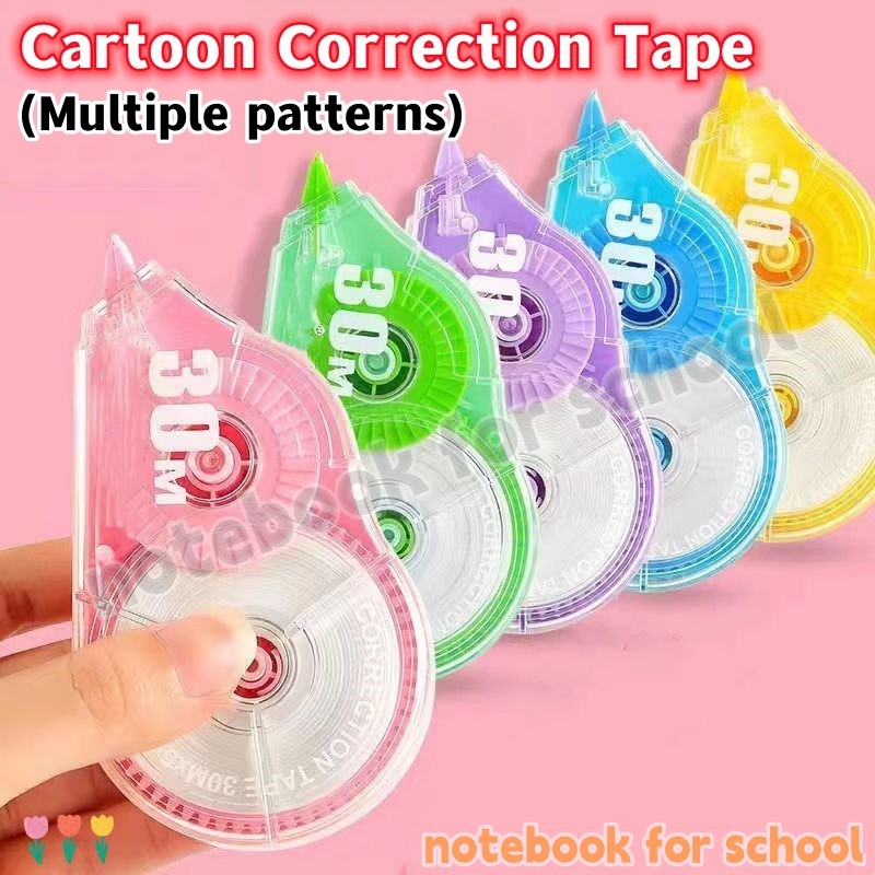 NFS Cute Cartoon Correction Tape Set 36M Kawaii Correct School Office ...