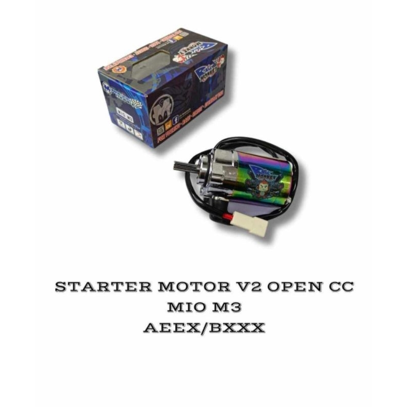 RACING MONKEY STARTER MOTOR OPEN CC MIO I 125 M3/MIO SOUL I 125/NMAX ...