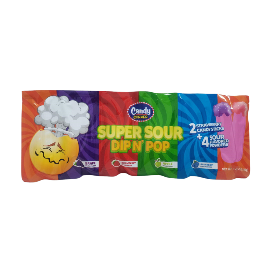 Candy Corner Super Sour Dip N Pop Candy 40g | Shopee Philippines