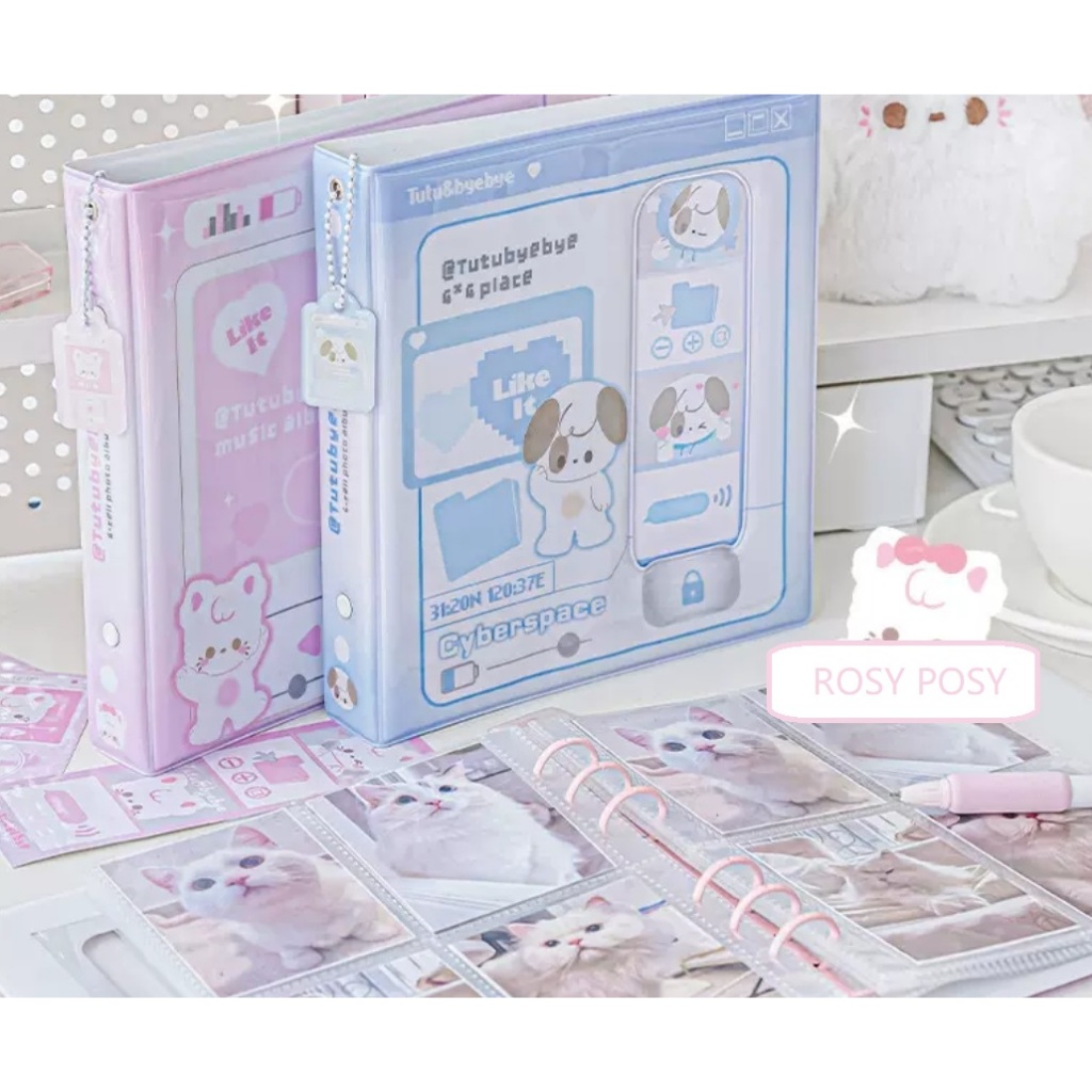 Rosy posy TUTU&BYEBYE PVC lomocard refillable binder notebook | Shopee ...
