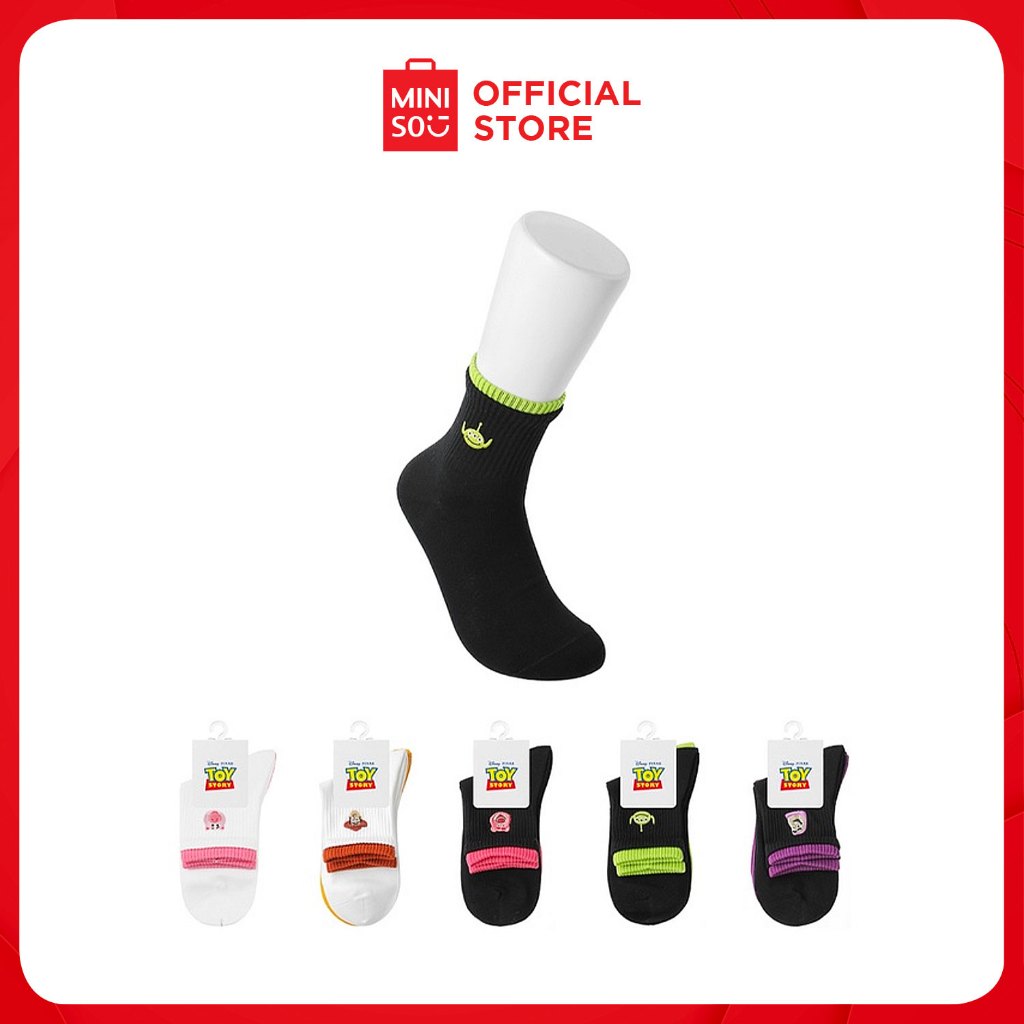 MINISO Toy Story Collection Embroidered Crew Socks 14 cm 2 Pairs ...