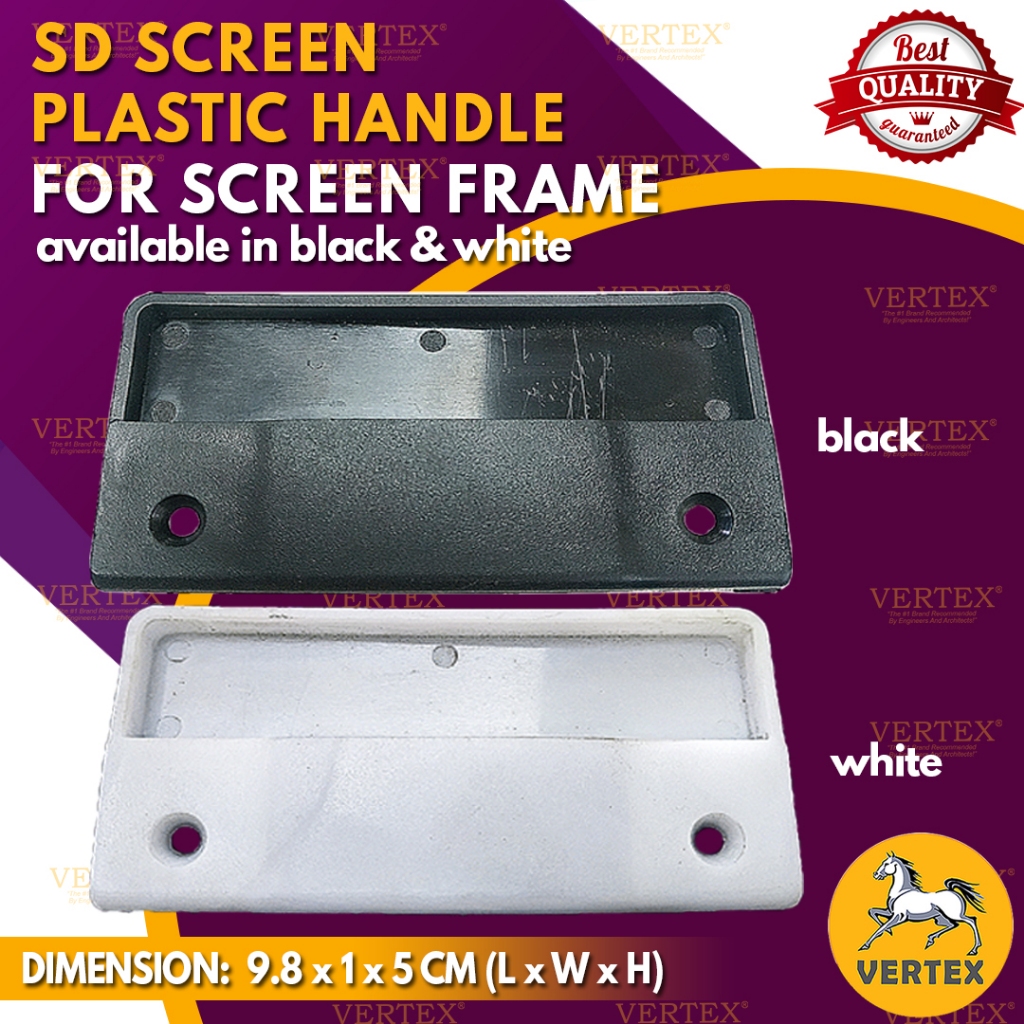 VERTEX SD Screen Handle Plastic Black White for Screen Frame | Shopee ...