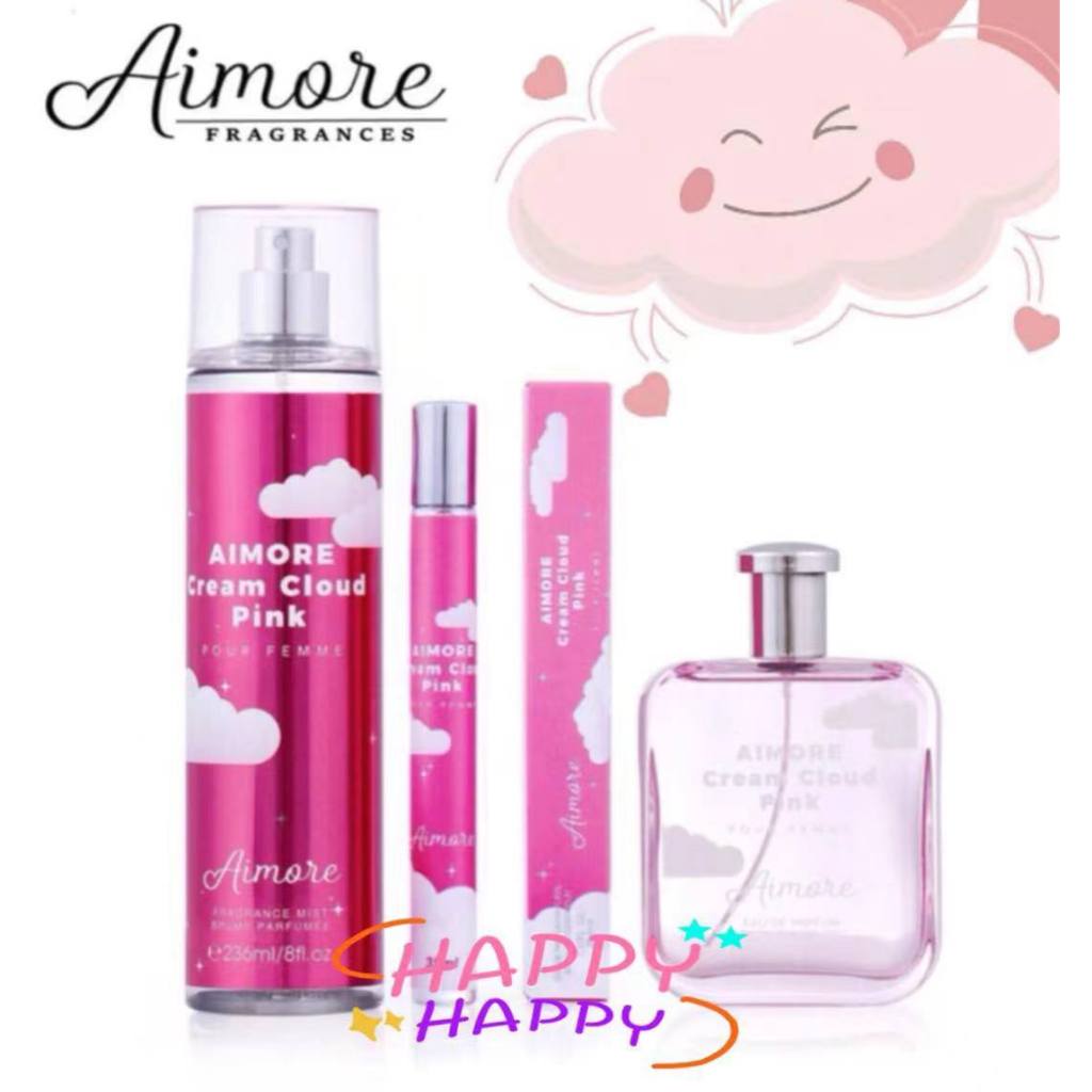 Aimore Cream Cloud Pink POUR FEMME Fragrance Mist (New Scent) | Shopee ...