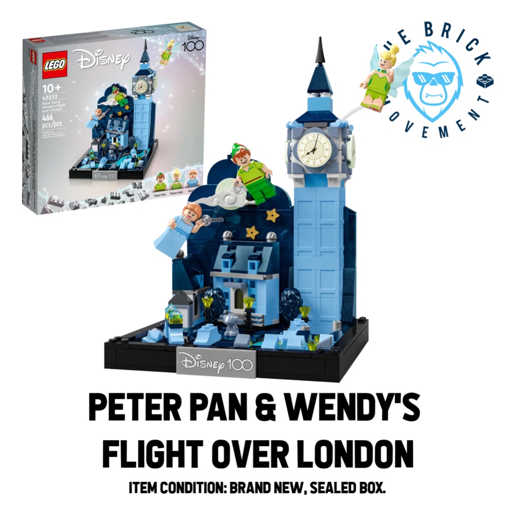 LEGO® DISNEY 100 43232 Peter Pan & Wendy's Flight Over London Set ...
