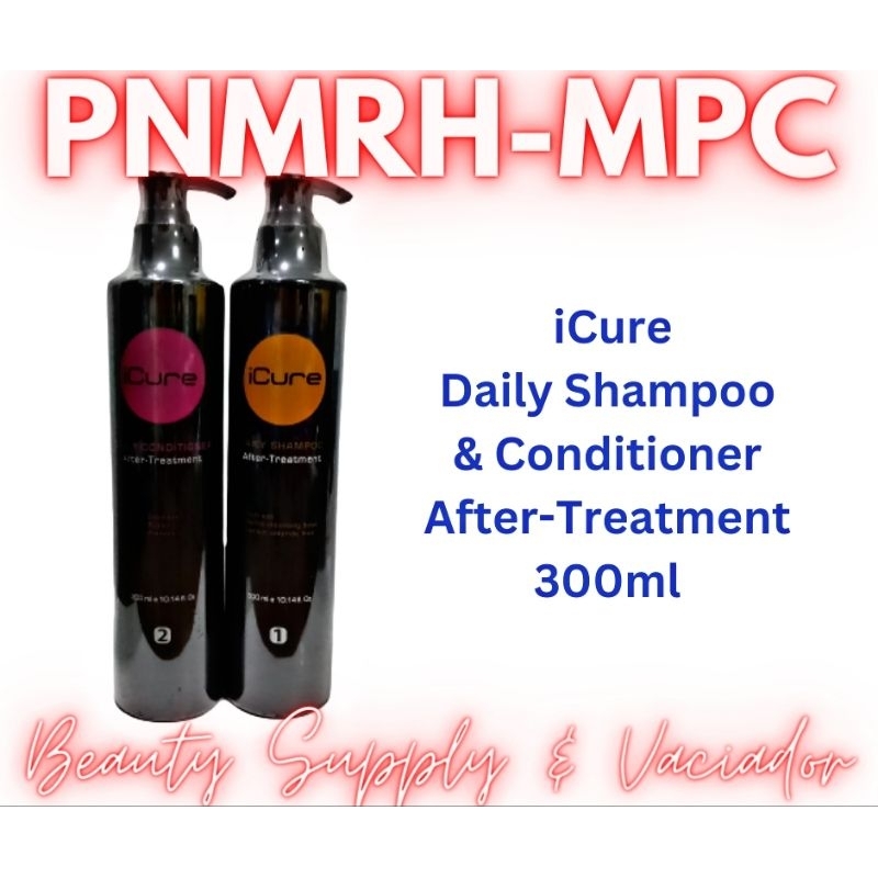 iCure Daily Shampoo & Conditioner After-Treatment 300ml | Shopee ...