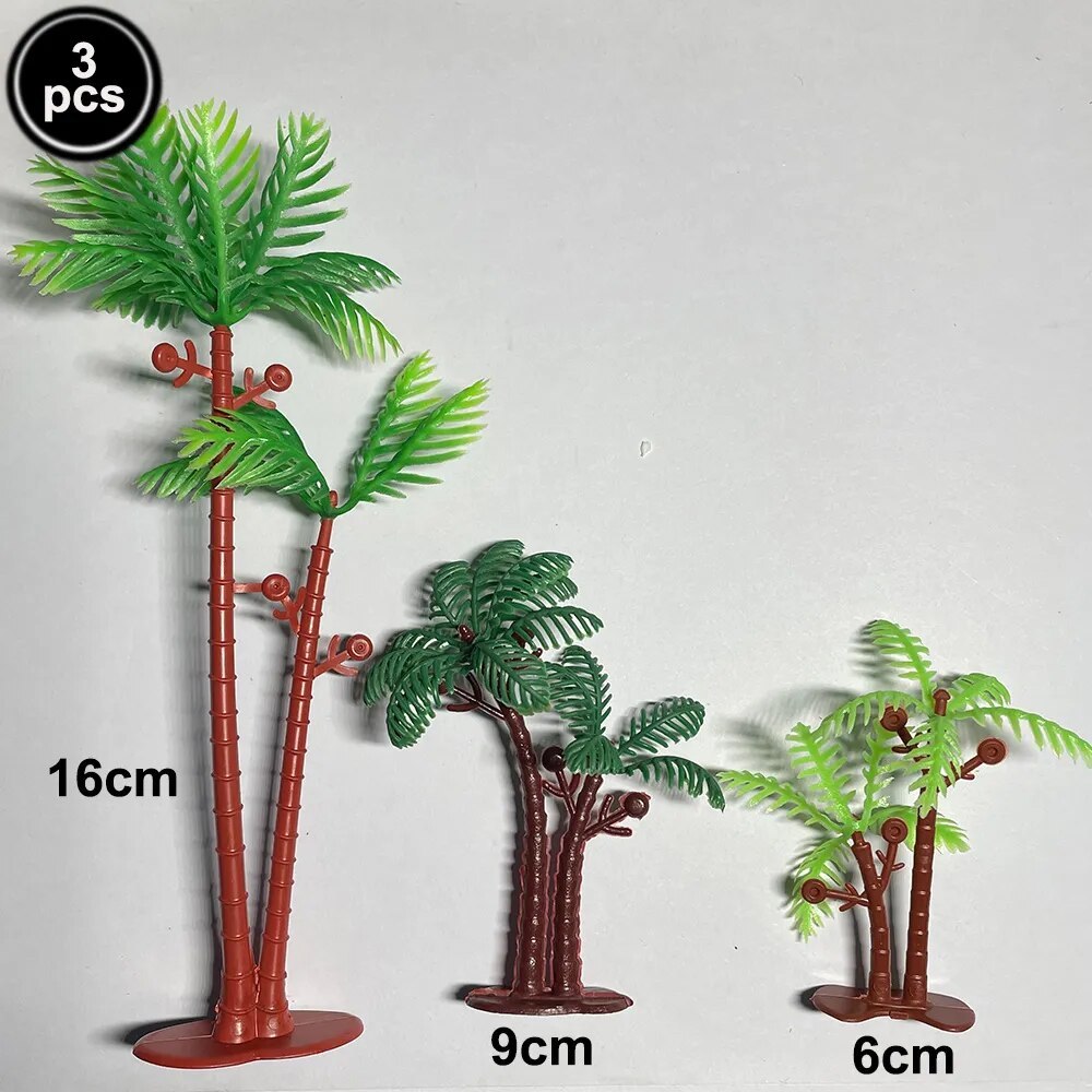 3pcs. Coco Tree 3's Cake Topper Decoration Coconut Palm Trees toppers ...