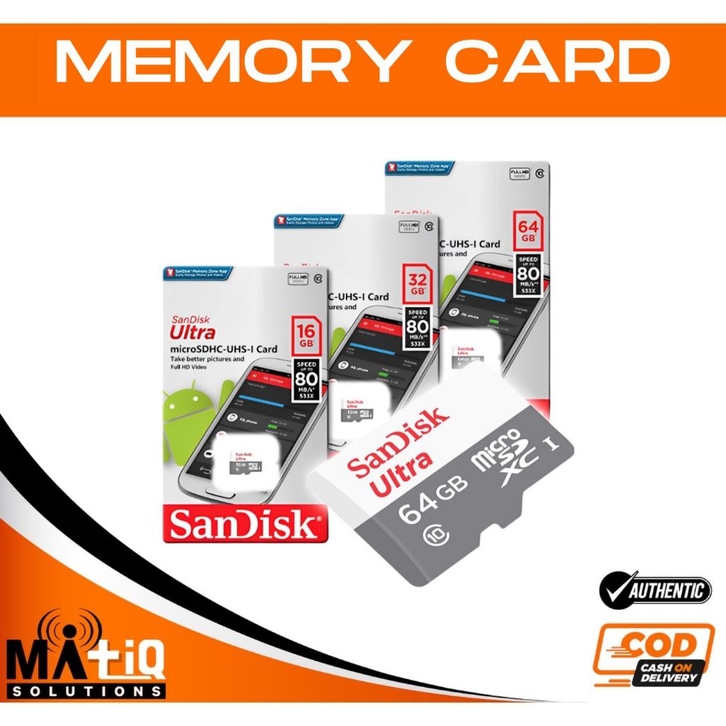 Sandisk TF Card 16GB High Speed Data Storage TF Card MP4 MP3 Card Micro ...