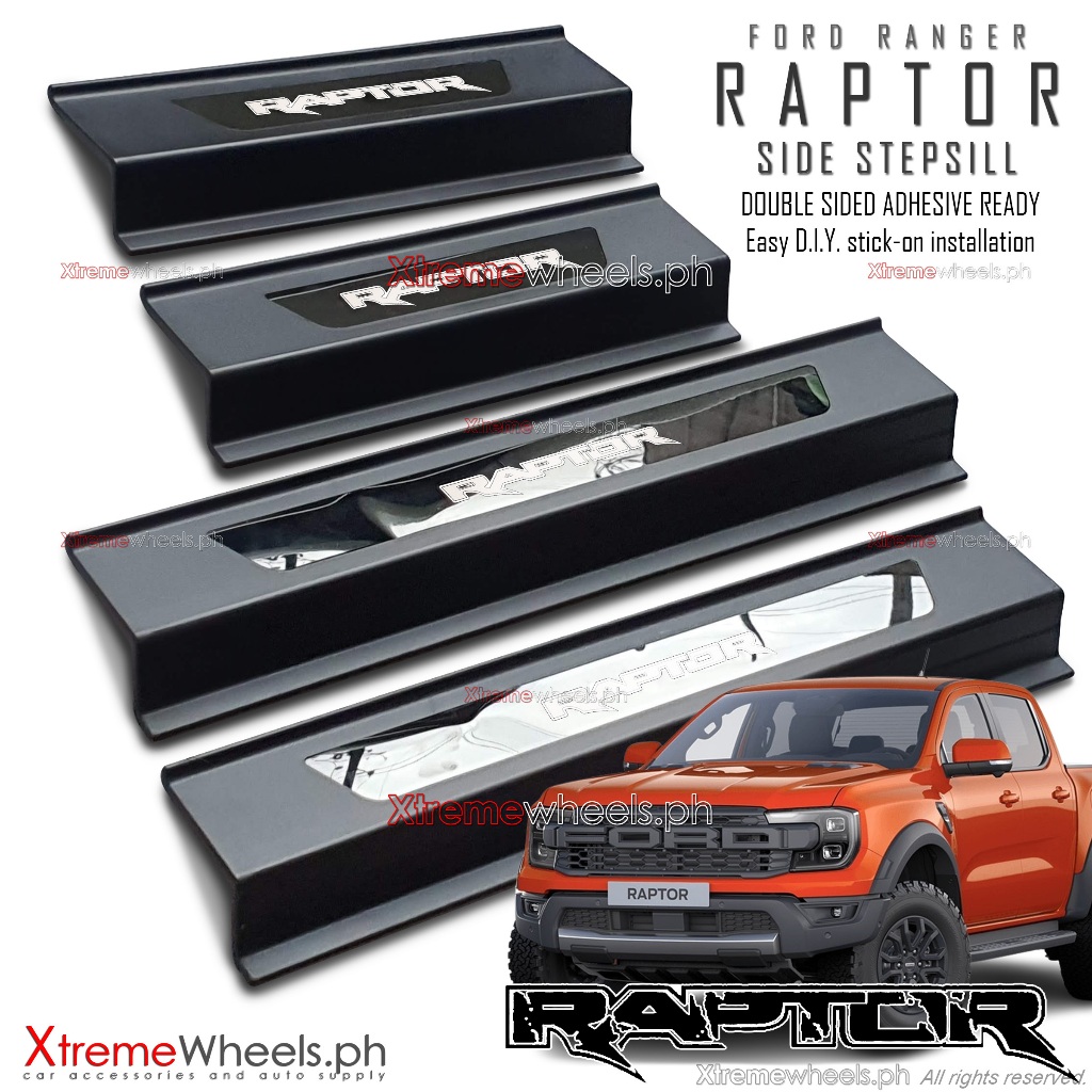 2023 - 2025 All New Raptor 4pcs Side Door Stepsill / Step Sill ...