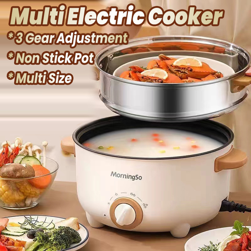 [COD] 4.5L Multi Electric Cooker with Steamer Non-Stick Electric Pot ...