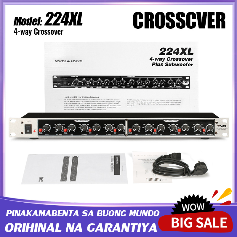 CROSSOVER 224xl Crossover 4 Way + Subwoofer Suitable for professional ...