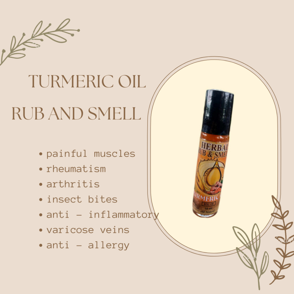 Turmeric Oil (Rub and Smell) | Shopee Philippines