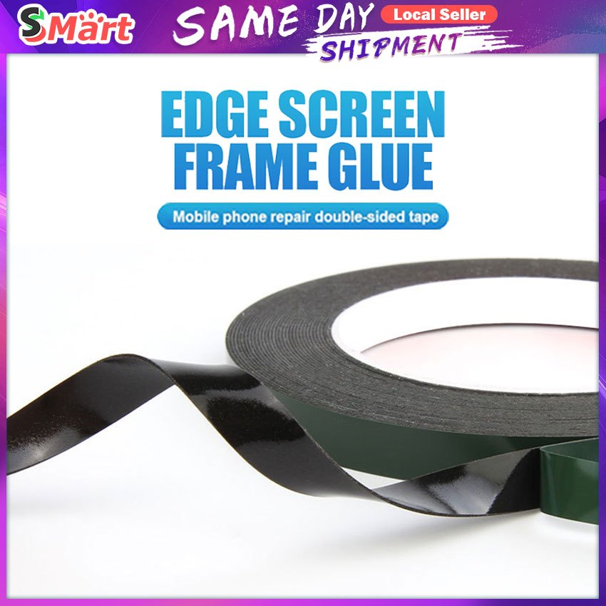 【In Stock】10M*2/3/5mm Black Double Sided Tape Edge Screen Frame Glue ...