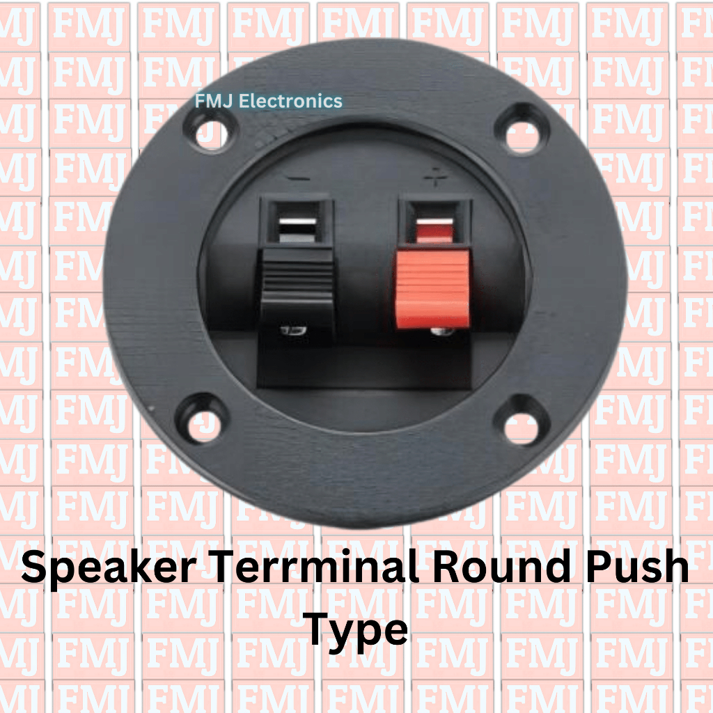 1 pc. Speaker terminal Round with two Audio Wiring clamp Diameter 75mm ...