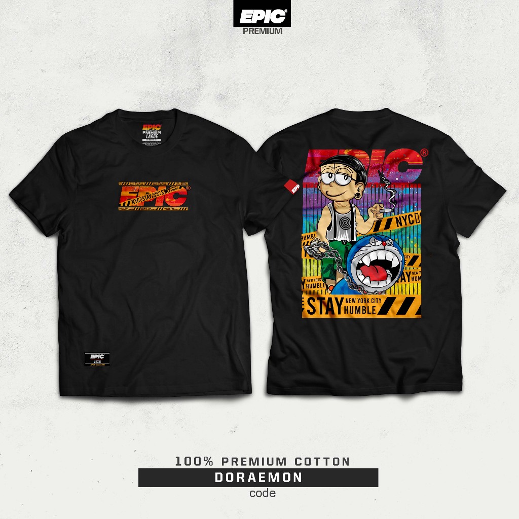 Epic Clothing Streetwear - Doraemon Gangsta - Premium Clothing (100% ...
