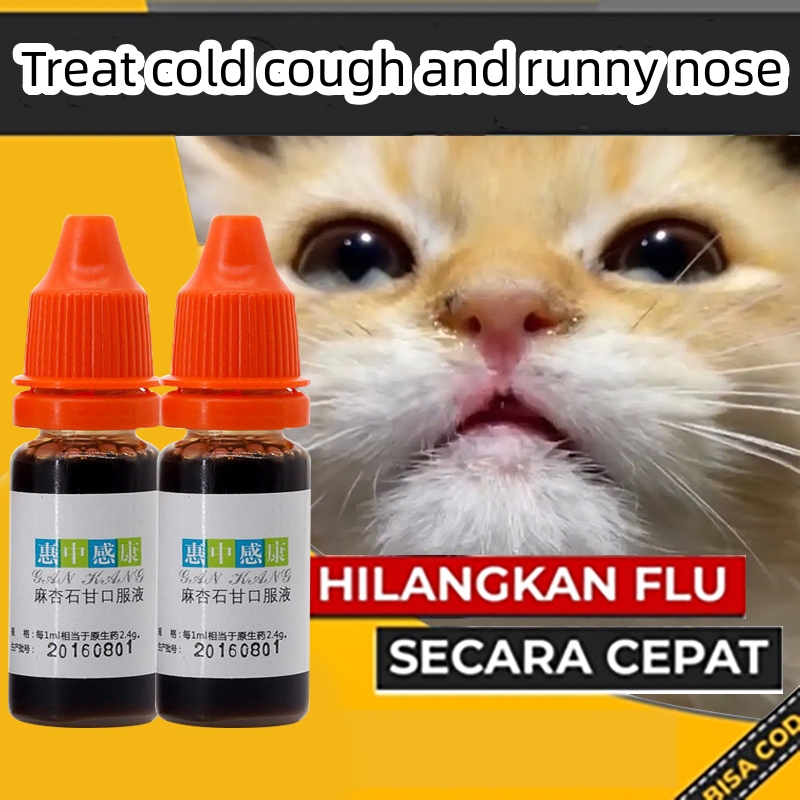 Cough & Cold Medicine For Dogs Cats Kitten Anti Flu Broncure Pet ...