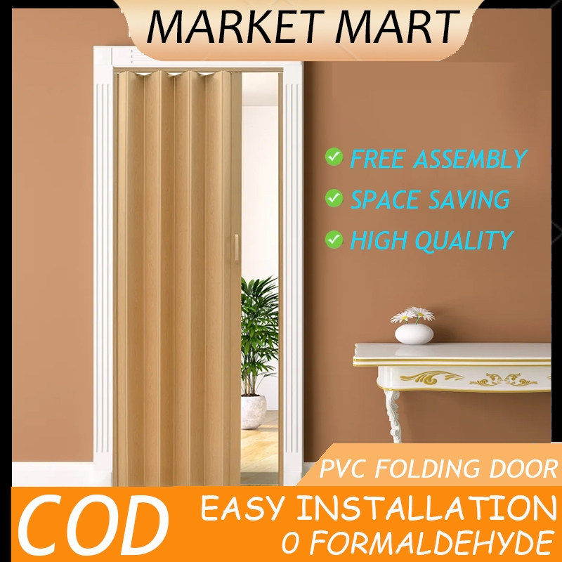 Sliding door PVC folding door indoor home partition track door support ...