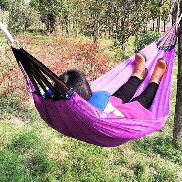 Duyan Ice silk Hammock 200KG Camping Hiking Outdoor Foldable Hammock ...