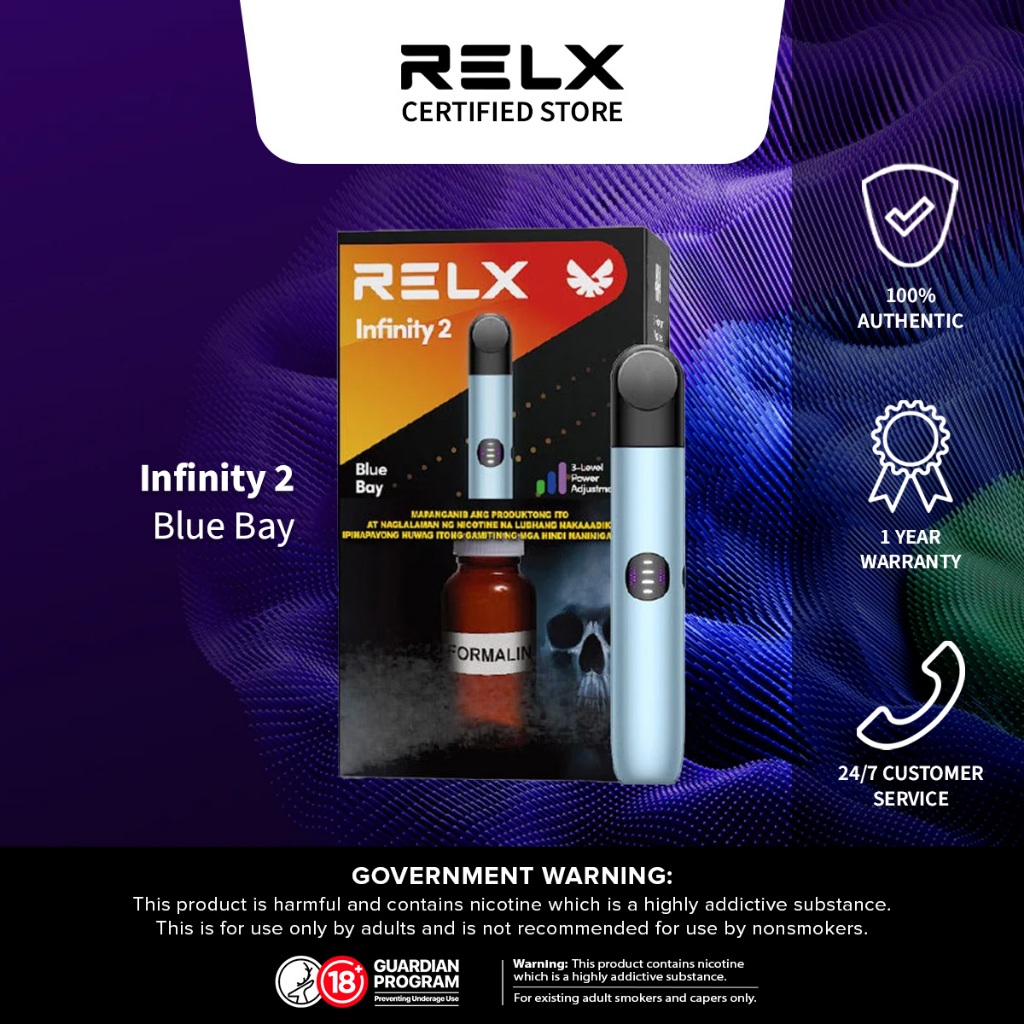RELX Certified Store | RELX Infinity 2 Device - Blue Ray | Shopee ...