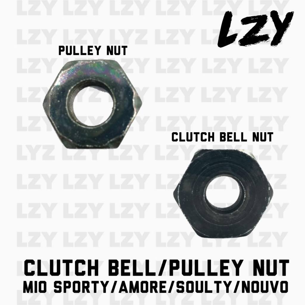 LZY Clutch Bell Nut / Pulley Nut Bolt Yamaha Mio Sporty Amore Soulty ...