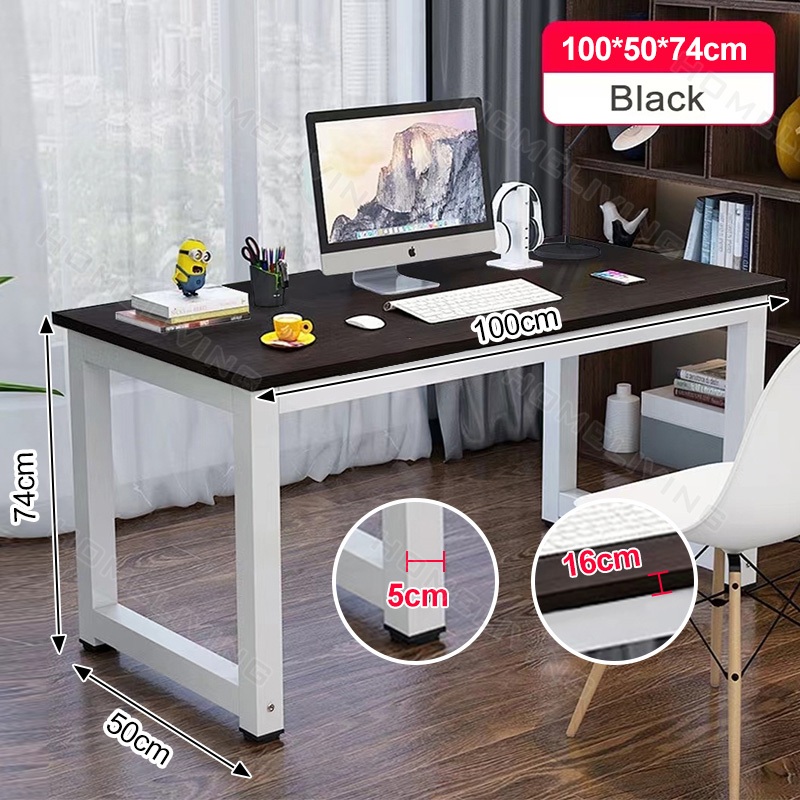 Computer Table office desk Home student Furniture Wood and Metal ...