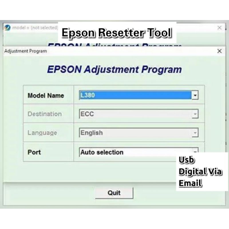 Epson Resetter L380 L383 L385 L485 Easy Fix Tool | Shopee Philippines