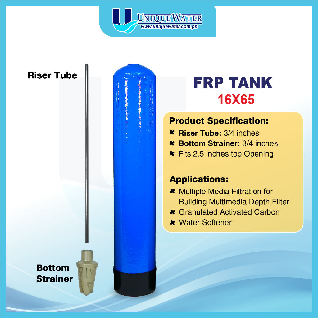 16 X 65 FRP Tank (2.5" Top Opening) (With Accessories) | Shopee Philippines