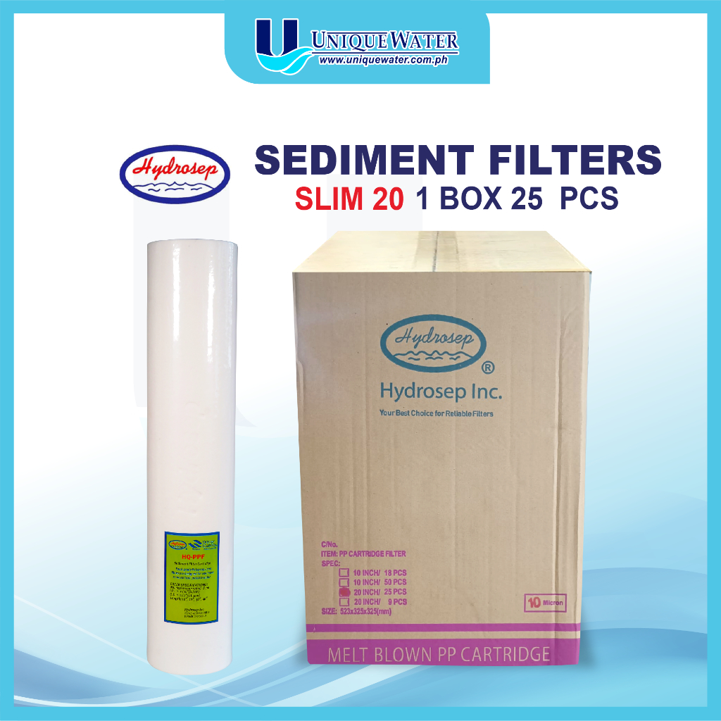 Hydrosep Sediment Filter Slim 20 inches | 1 Box (25 pcs) | Shopee ...