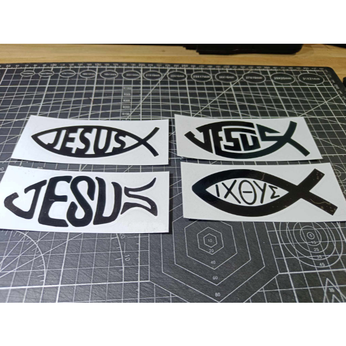 Ichthys Jesus Fish Christian Decal Sticker | Shopee Philippines