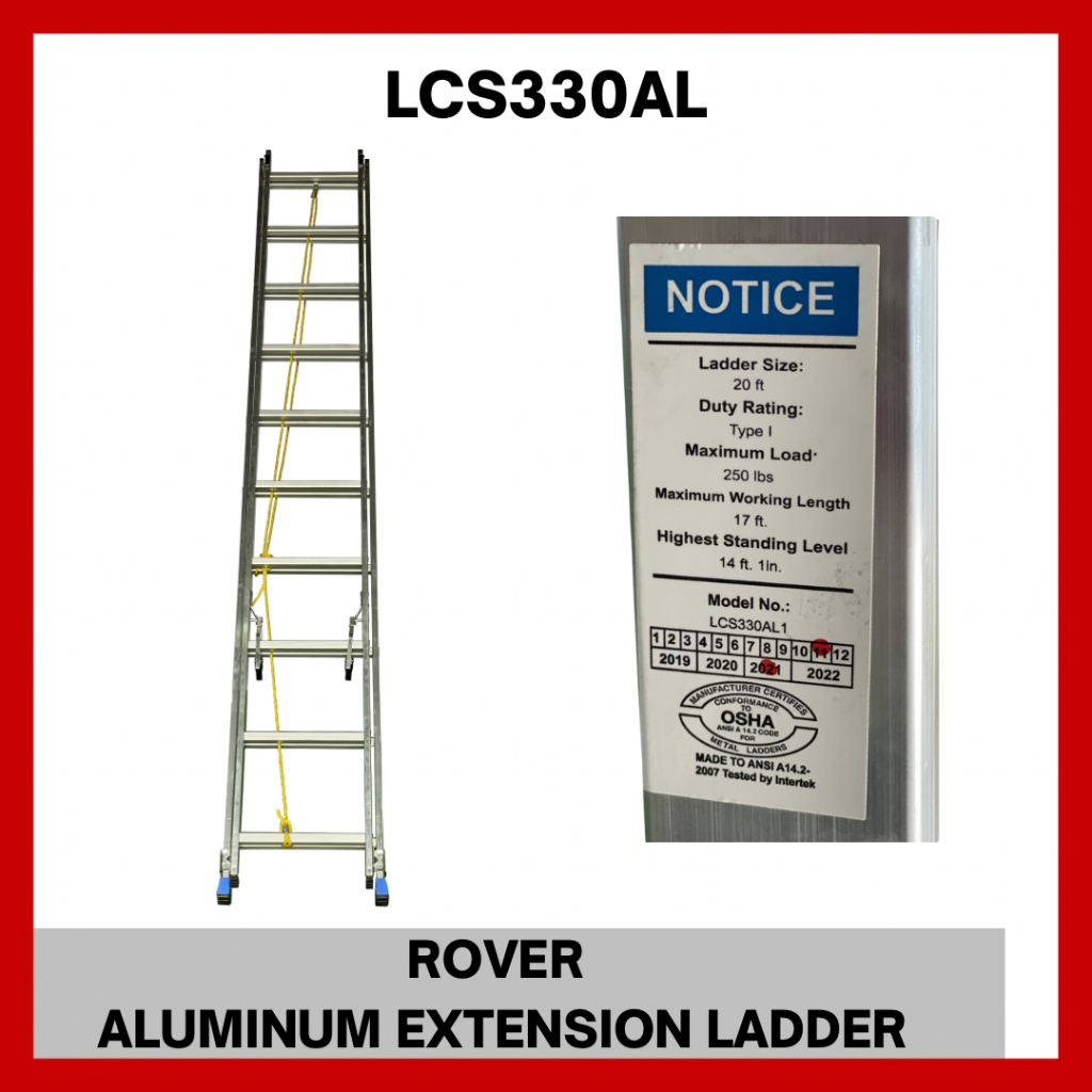 ROVER Aluminum Extension Ladder 10+10 steps | Shopee Philippines