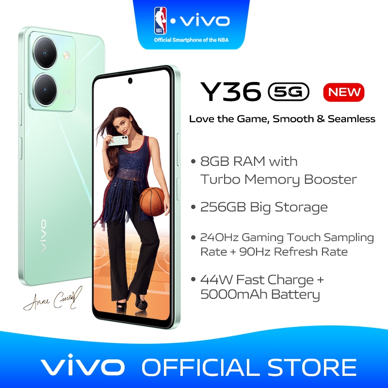 【SALE】vivo Y36 5G Cellphone 8GB RAM 256GB ROM Mobiles Phone 44W fast charge 5000mah Battery ...