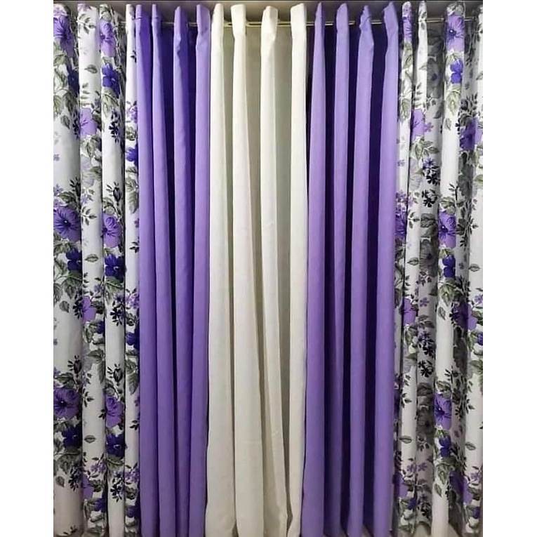 Elegant Ring Curtains 80 inches (vanilla design) | Shopee Philippines