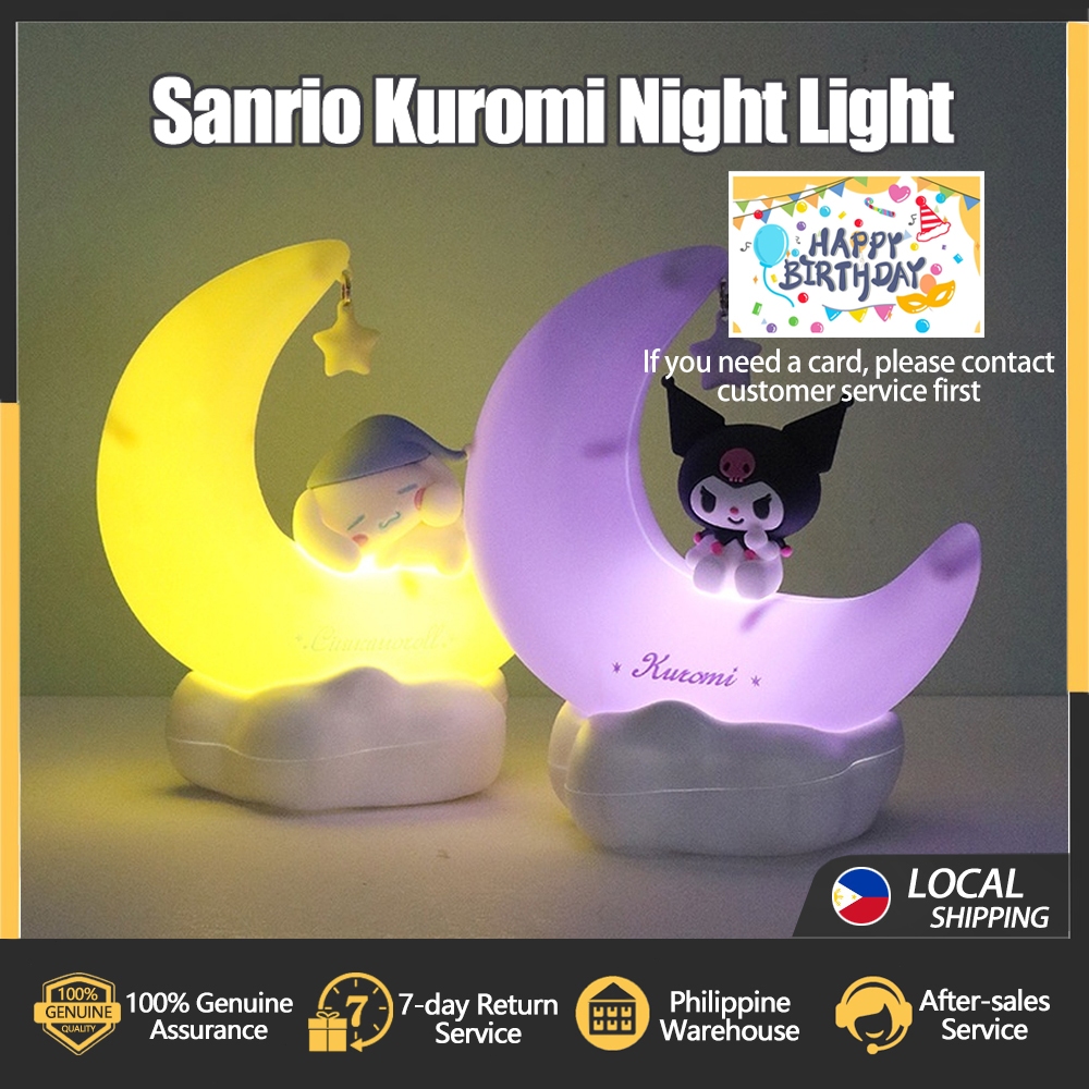 【COD】Sanrio Characters Cinnamoroll Kuromi LED Lamp Glowing Ornaments ...