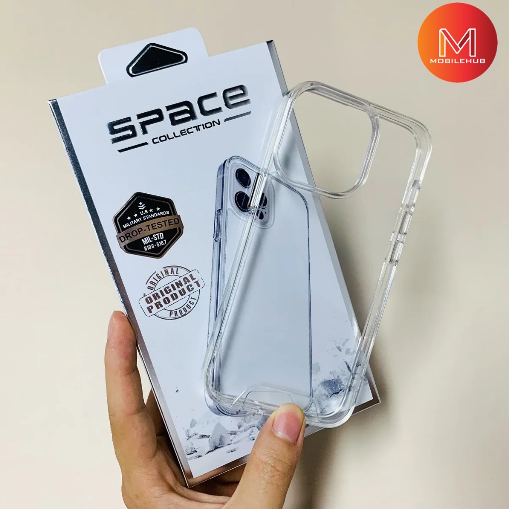 iPhone 15 Pro / iPhone 15 Pro Max Military Grade Space Collection Clear Case (Clear) | Shopee ...