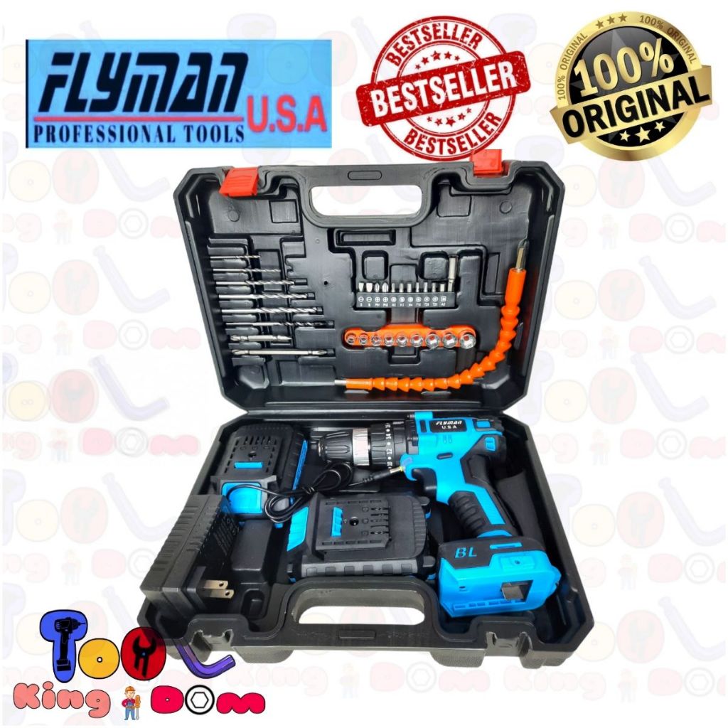 Original Flyman Tools 48V Cordless Drill /Wrench 3 Modes Switchs (Screw ...