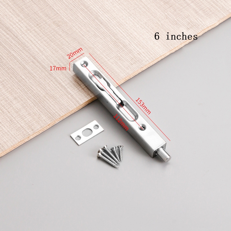 Stainless Steel Flush Latch Slide Bolt Lock Latch Concealed Door ...