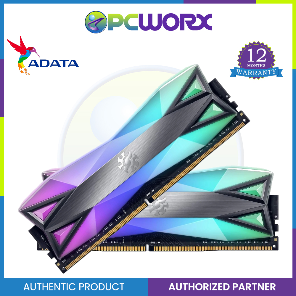 Adata XPG D60G 32GB (2x16GB) 3200MHz RGB DDR4 Desktop Memory Kit ...