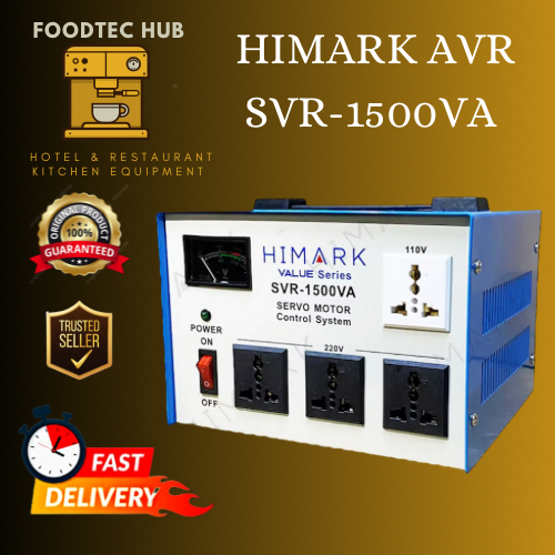 Himark AVR Automatic Voltage Regulator 1500watts SVR-1500VA Servo Type ...