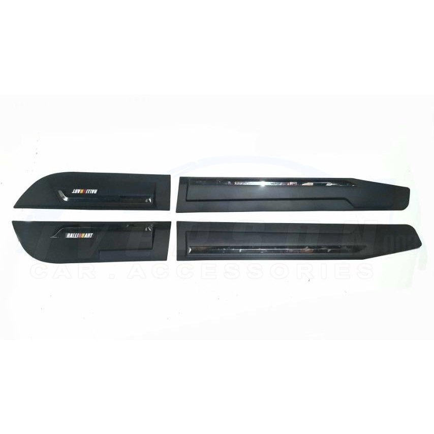 Black Ralliart Side Body Cladding for Mitsubishi Strada Triton 2019 to ...