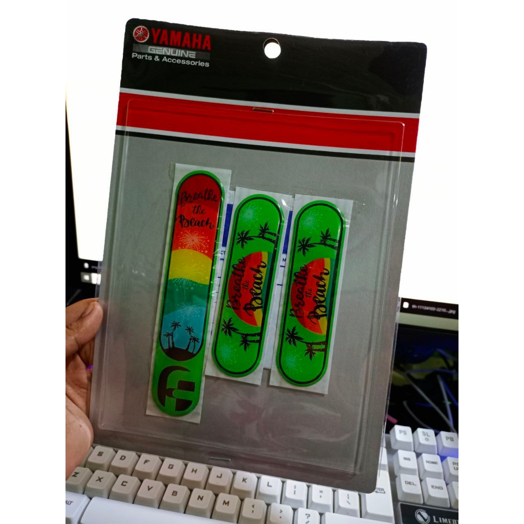 YAMAHA GENUINE ACCESSORIES FAZZIO / FAZZIO 125 FRONT AND SIDE STICKER ...