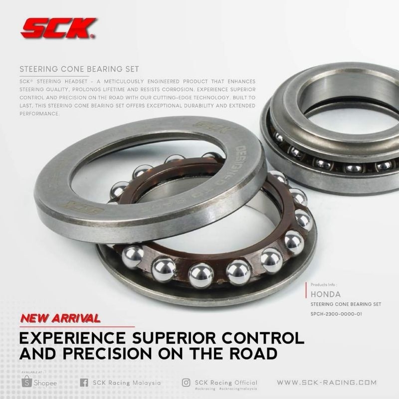 SCK Steering Cone Bearing (Winner X / Supra GTR150) | Shopee Philippines