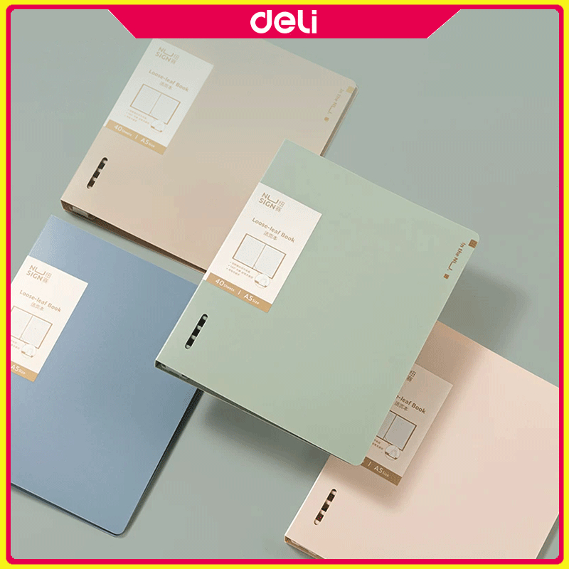 Deli Nusign NS316 Spiral Notebooks Loose-leaf Book A5/B5 40 Sheets ...