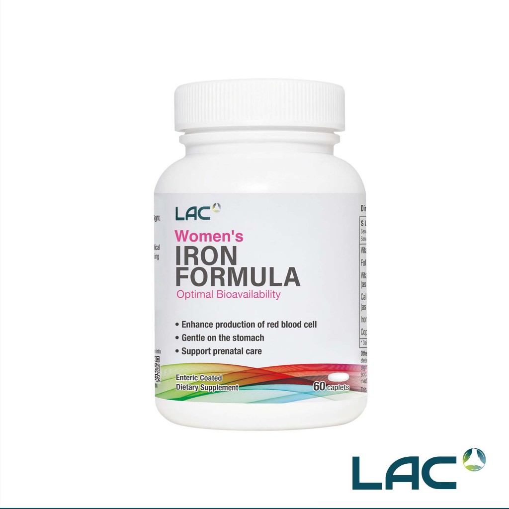 LAC Women's Iron Formula 60 Caplets (Consume within January 2027 ...
