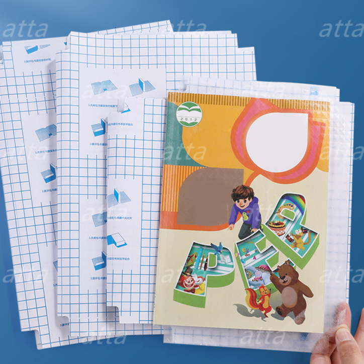 10pcs Self Adhesive Book Wrapper Wrapping Film 3 Size Waterproof ...